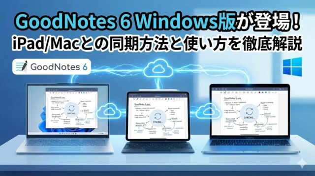 GoodNotes 6 Windows版が登場！iPad/Macとの同期方法と使い方を徹底解説