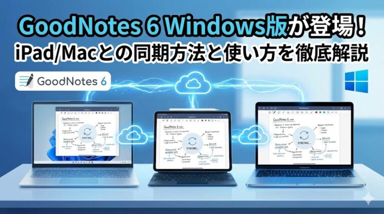 GoodNotes 6 Windows版が登場！iPad/Macとの同期方法と使い方を徹底解説